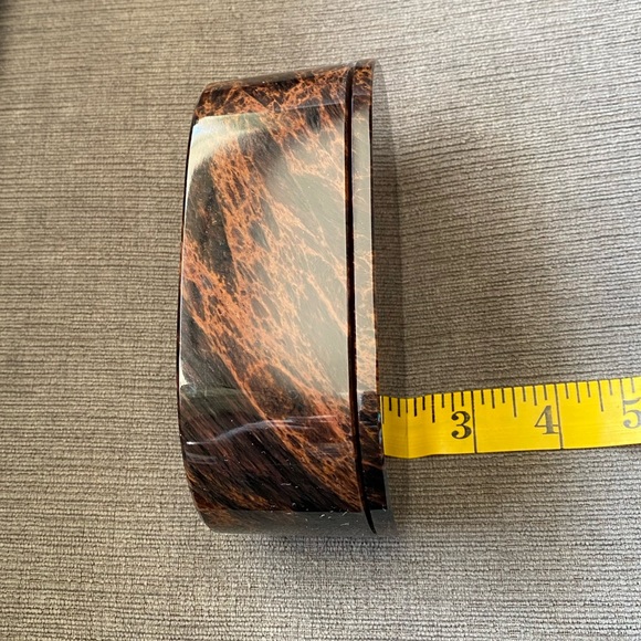Vintage | Accents | Vintage Dark Brown Stone Marble Trinket Jewelry Box ...